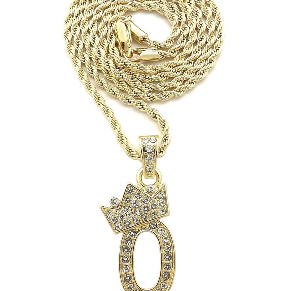 Accessories | Iced Out Number Crown Pendant 9 24 Rope Chain | Poshmark